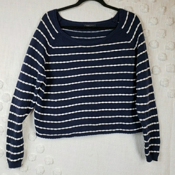 New Look | Sweaters | New Look Navy And White Striped Sweater | Poshmark